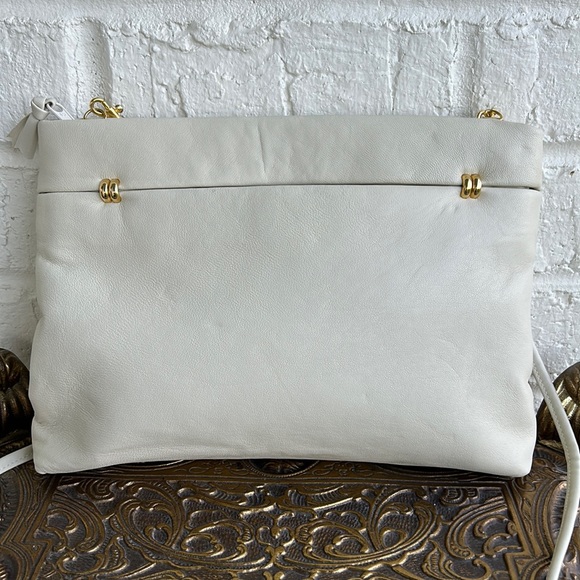 Bechamel | Bags | Vintage Bechamel Cream Color Leather Pures | Poshmark